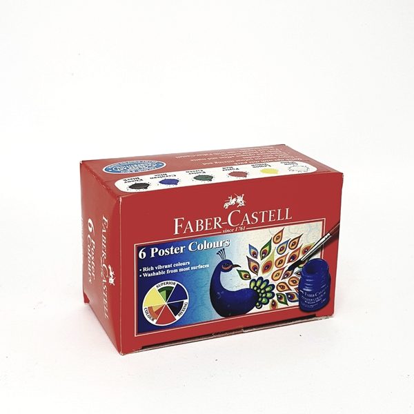 Poster Color 6 colors - Faber Castell » Bronze.qa - Online Shopping Qatar