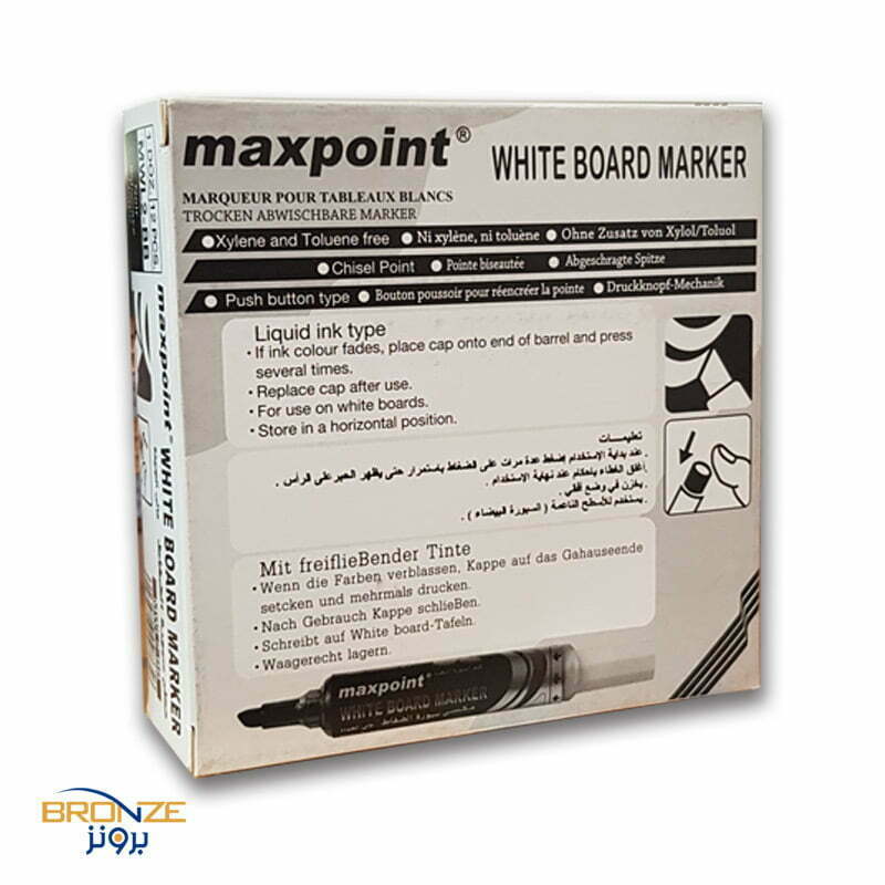 Maxpoint Black Whiteboard marker 1*12 » Bronze.qa - Online Shopping Qatar